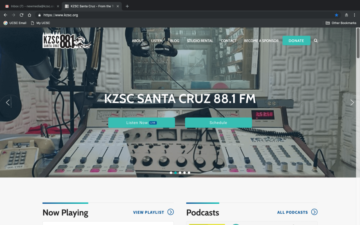 We're Announcing A New Website For 2019 - KZSC Updates | KZSC Santa Cruz